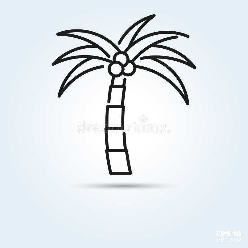 Icona vettoriale di palma illustrazione vettoriale. Illustrazione di ...