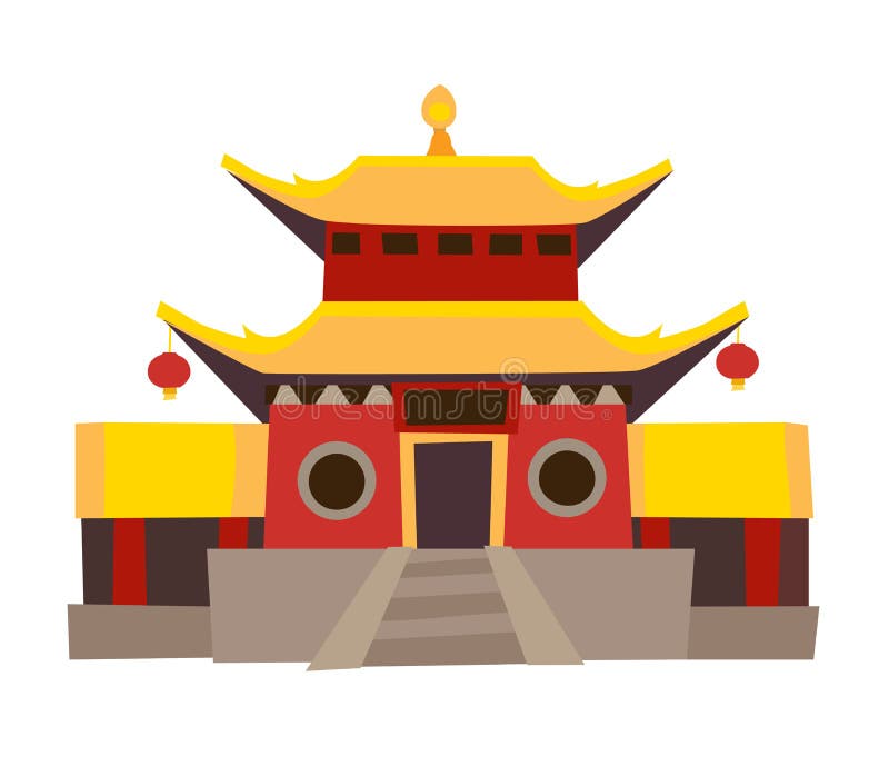 Icona Di Vettore Di Shaolin Temple Illustrazione Vettoriale ...