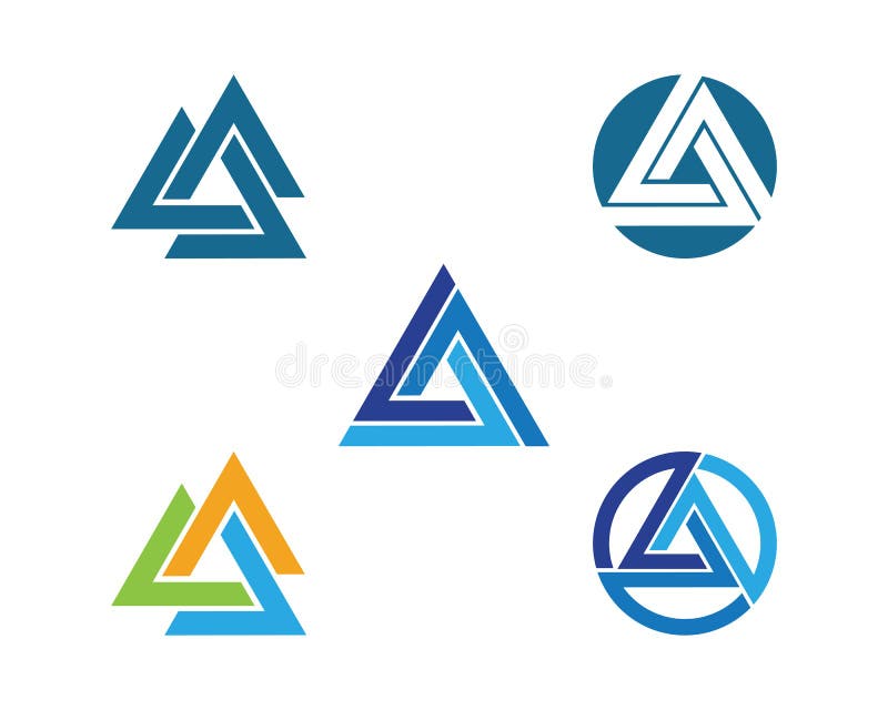 Icona Del Triangolo Di Penrose Illusione Ottica Dell'oggetto Geometrico ...
