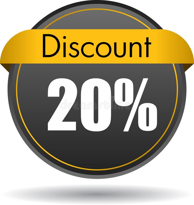 Icona di sconto di 20% illustrazione di stock. Illustrazione di costo ...
