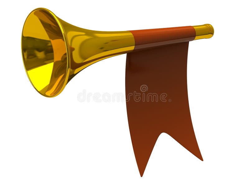 Icona del Corno d'Oro illustrazione di stock. Illustrazione di allarme ...