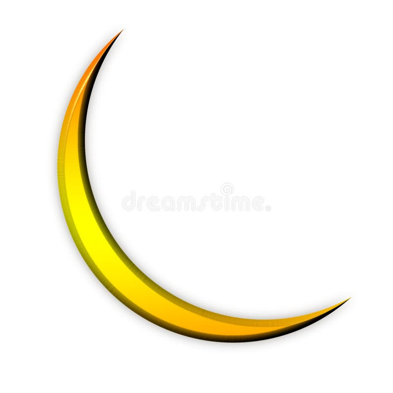 Luna Dorata Con Testo Arabo Per La Celebrazione Di Ramadan Kareem ... Luna Dorata Con Testo Arabo Per La Celebrazione Di Ramadan Kareem ...