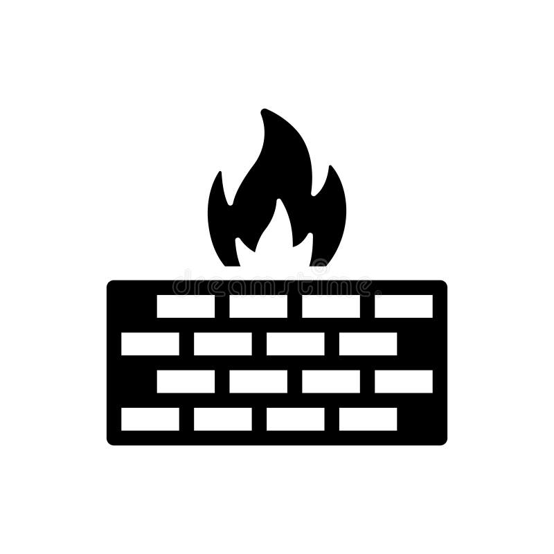 Icona Del Firewall O Simbolo Del Logo Isolato Simbolo Di Illustrazione ...