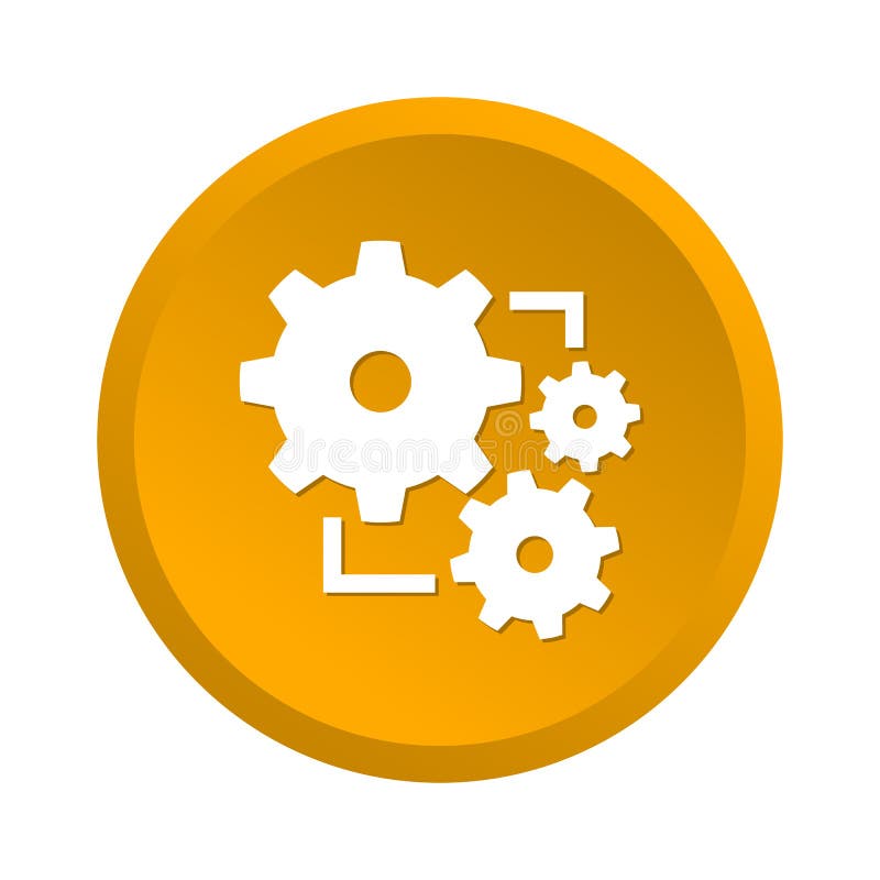 Insieme Dell'icona Dell'ingranaggio Illustrazione Vettoriale ...