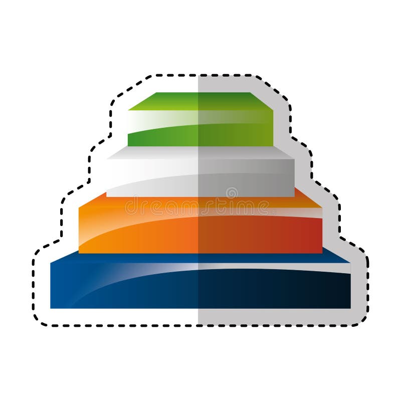 Icona Infographic Dell'emblema Della Piramide Illustrazione Vettoriale ...
