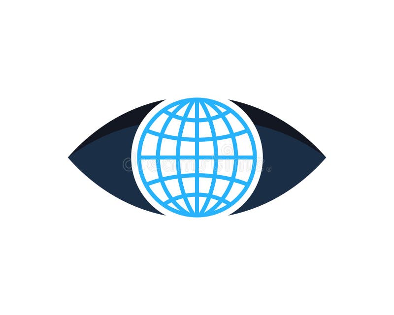 Icona Internazionale Globale Logo Design Element Dell'occhio ...