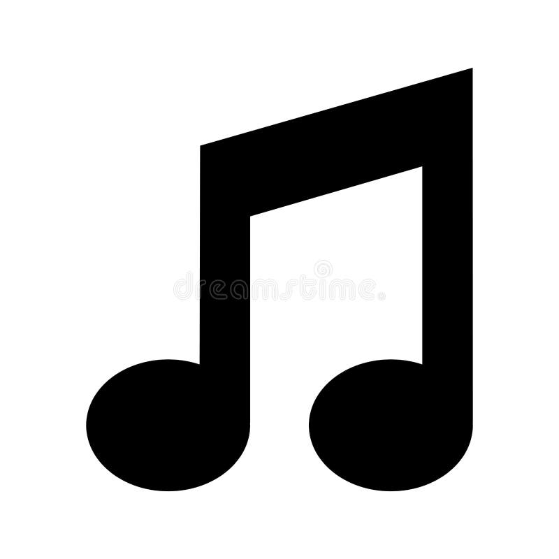 Icona Del Vettore Della Nota Musicale. Disegno Illustrazione Disegno ...