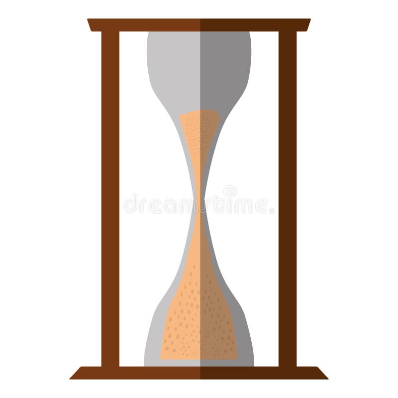Icona Isolata Sabbia Della Clessidra Illustrazione Vettoriale ...