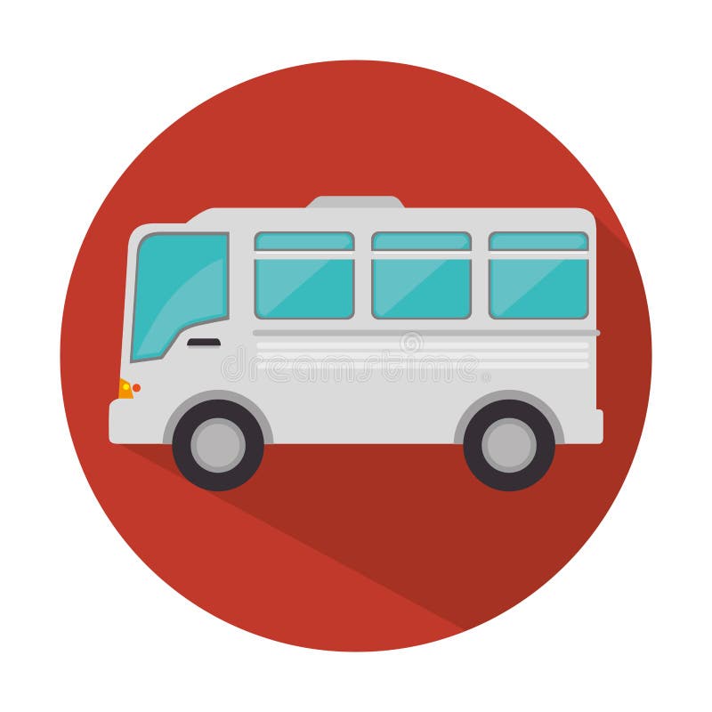 Icona Isolata Veicolo Del Bus Illustrazione di Stock - Illustrazione di ...