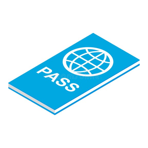 Icona Isometrica 3d Del Passaporto Illustrazione Vettoriale ...