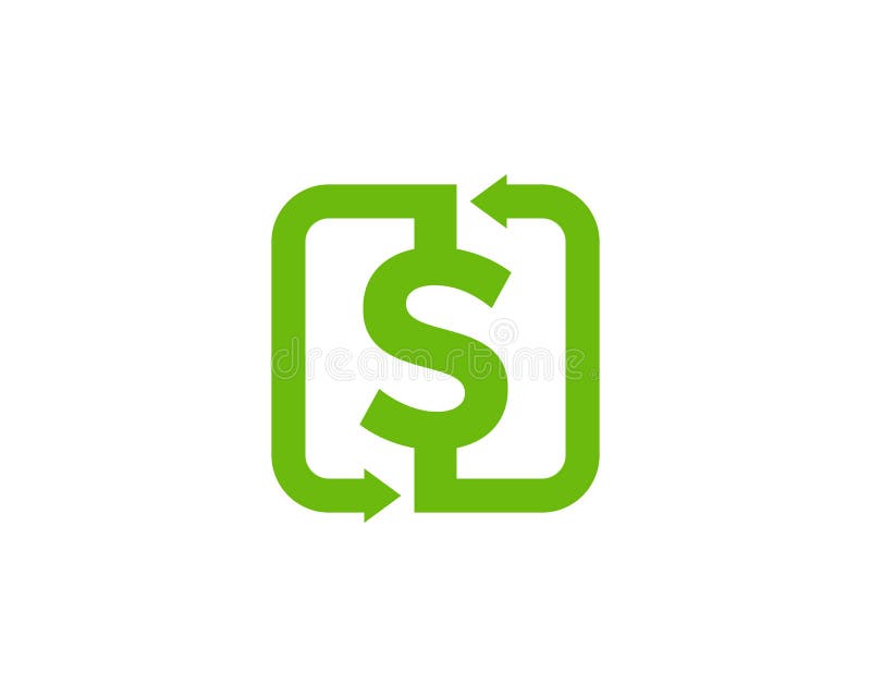 Icona Logo Design Element Dei Soldi Della Parte Illustrazione ...