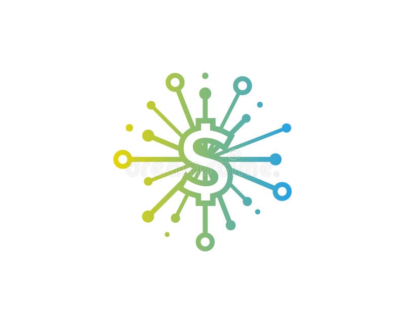 Icona Logo Design Element Della Parte Dei Soldi Illustrazione ...