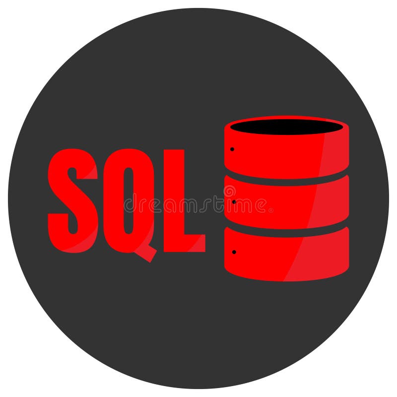 Icona Logo Design UI O UX App Della Base Di Dati Di SQL Illustrazione ...