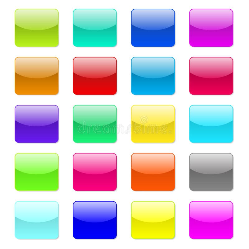 Icona Lucida Del Bottone Di Vettore Illustrazione Vettoriale ...