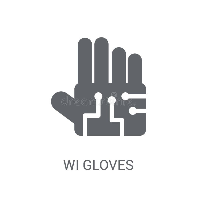 Segno E Simbolo Di Vettore Dell'icona Dei Guanti Isolati Su Fondo ...