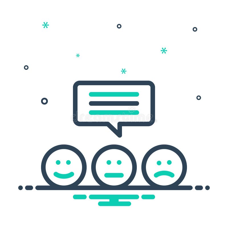 Icona Mix Per Modulo Di Feedback, Informazioni E Sondaggi Illustrazione ...