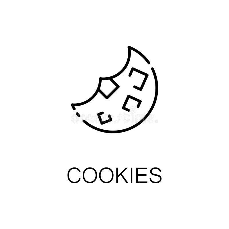 Icona Piatta Di Biscotti O Logo Per Web Design Illustrazione Vettoriale ...