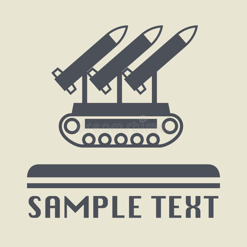 Icona Balistica Su Fondo Bianco Illustrazione Semplice Dell'elemento ...