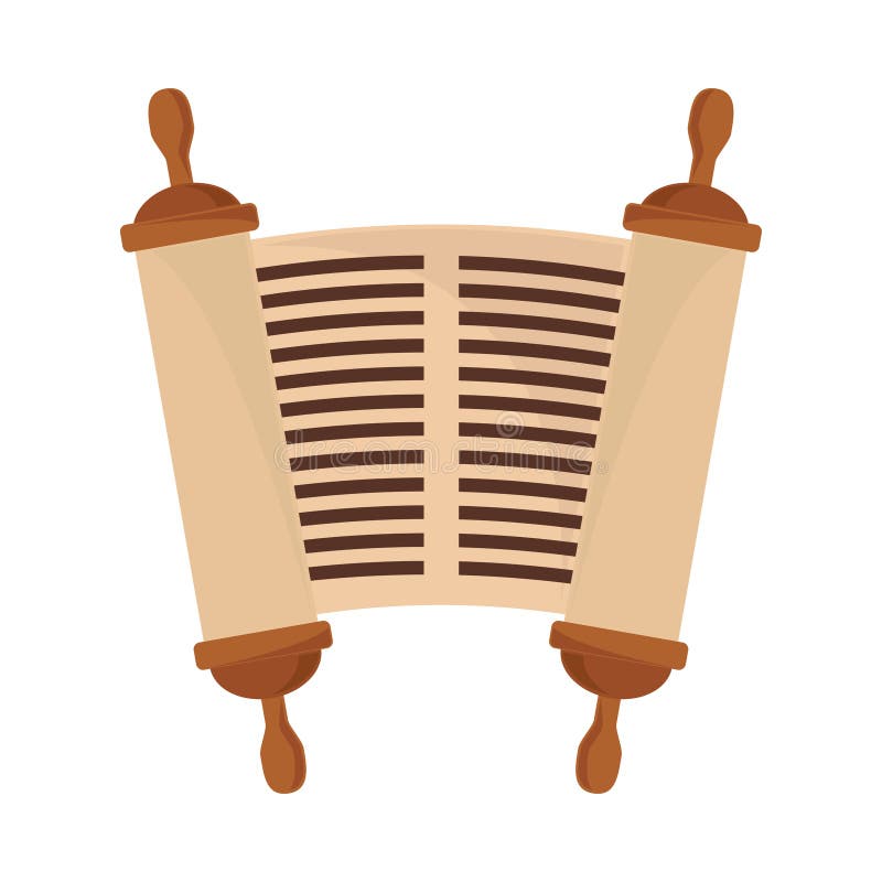 Vettore Dell'icona Della Pergamena Isolato Su Fondo Bianco, Concetto Di ...