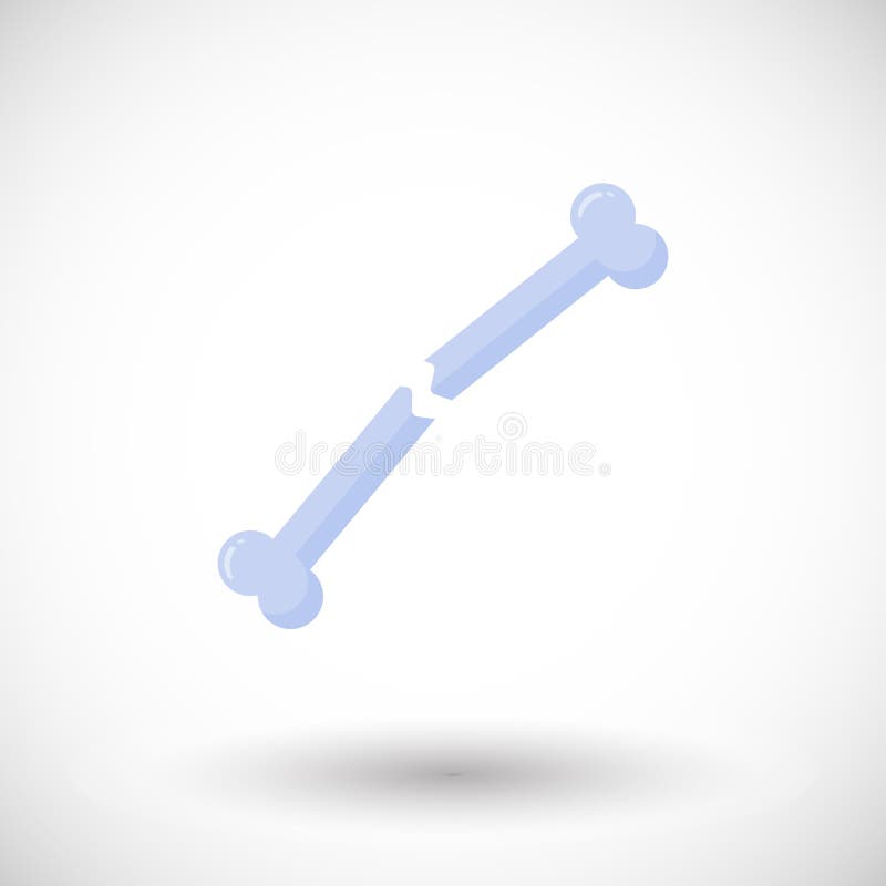 Icona Piana Dell'osso Rotto Illustrazione di Stock - Illustrazione di ...