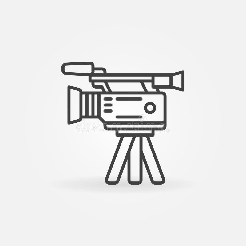 Icona Professionale Della Videocamera Illustrazione Vettoriale ...
