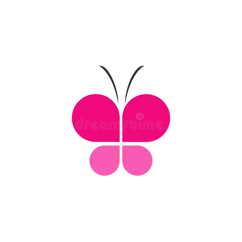 Icona Rosa Di Affari Della Farfalla Illustrazione Vettoriale ...