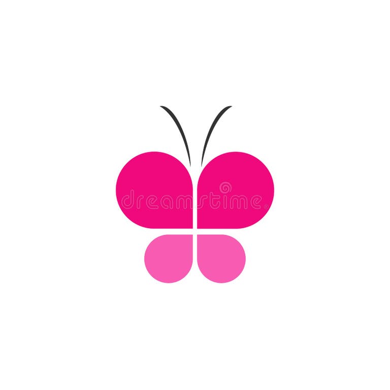 Icona Rosa Di Affari Della Farfalla Illustrazione Vettoriale ...