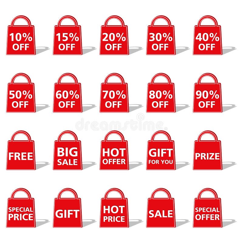 Sconti ed offerte illustrazione vettoriale. Illustrazione di premio ...