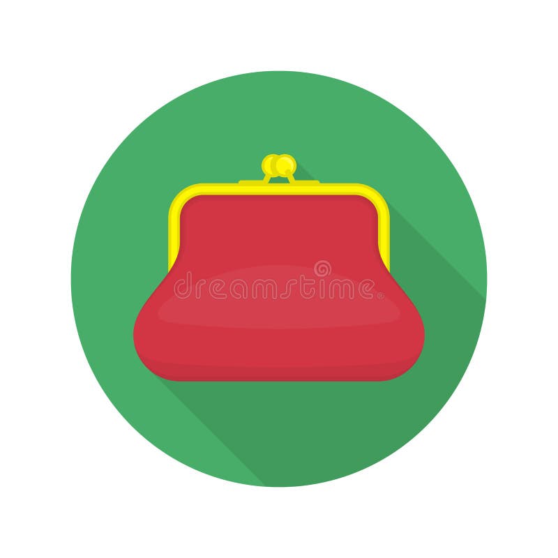 Icona rossa della borsa illustrazione vettoriale. Illustrazione di ...