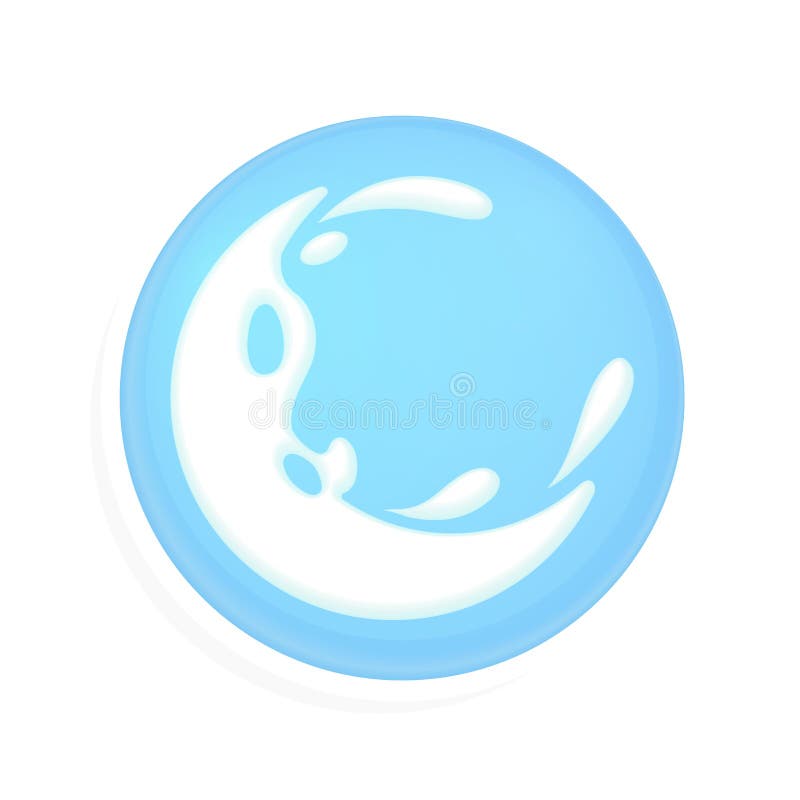 Icona Rotonda Con Spruzzata Di Latte Illustrazione Vettoriale ...