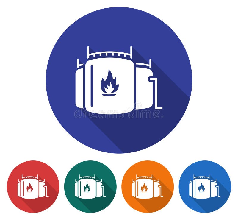 Cisterna Lubrifichi La Singola Icona Nel Web Dell'illustrazione Delle ...