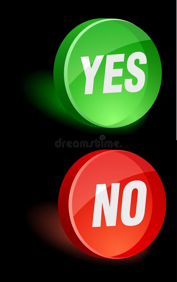 Icona Sì/No illustrazione vettoriale. Illustrazione di nero - 10026982