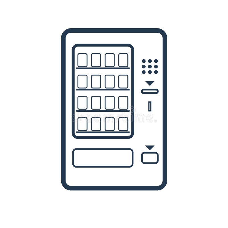 Icona Semplice Del Distributore Automatico Illustrazione Vettoriale ...