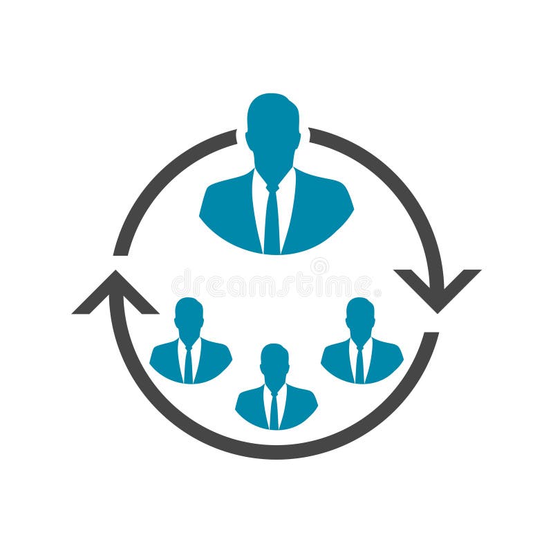 Icona Semplice Di Vettore Delle Risorse Umane Di Affari Illustrazione ...