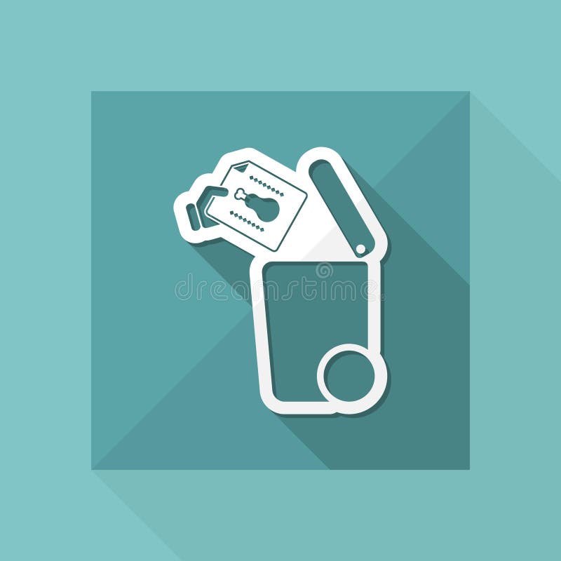 Icona Separata Della Raccolta Dei Rifiuti Illustrazione Vettoriale ...