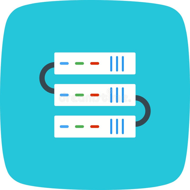 Icona Server. Segnale Componente Pc. Memoria Dati Di Grandi Dimensioni ...