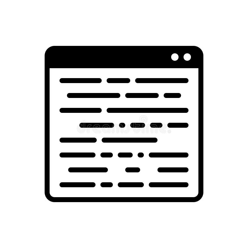 Codice, Icona Di Programmazione Illustrazione Vettoriale ...