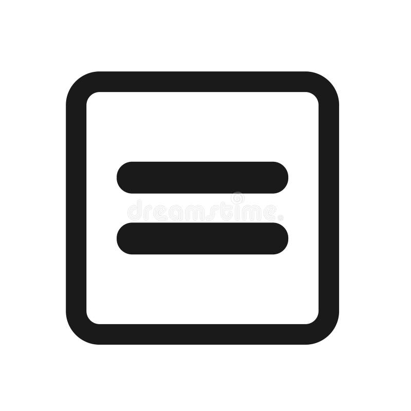 Icona Uguale, Illustrazione Piatta Di Uguale, Simbolo Di Segno Uguale ...