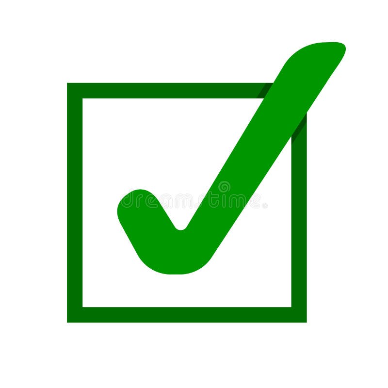 Icona Verde Del Segno Di Spunta Vettore Del Segno Di Spunta ...
