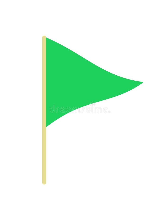 Icona verde della bandiera illustrazione di stock. Illustrazione di ...