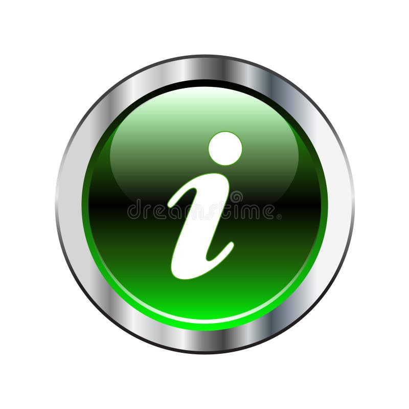 Icona Verde Di Informazioni Illustrazione Vettoriale - Illustrazione di ...