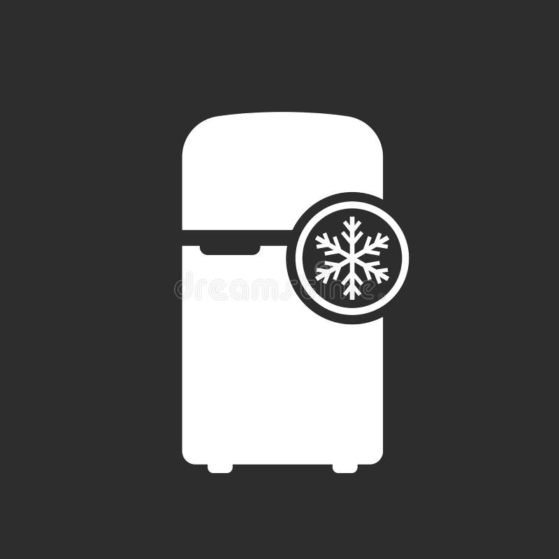 Icona Vettore Fridge Icona Frigorifero Isolata Illustrazione di Stock ...
