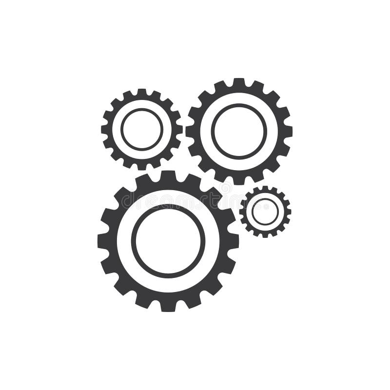 Icona Vettore Logo Ingranaggio Illustrazione Vettoriale - Illustrazione ...