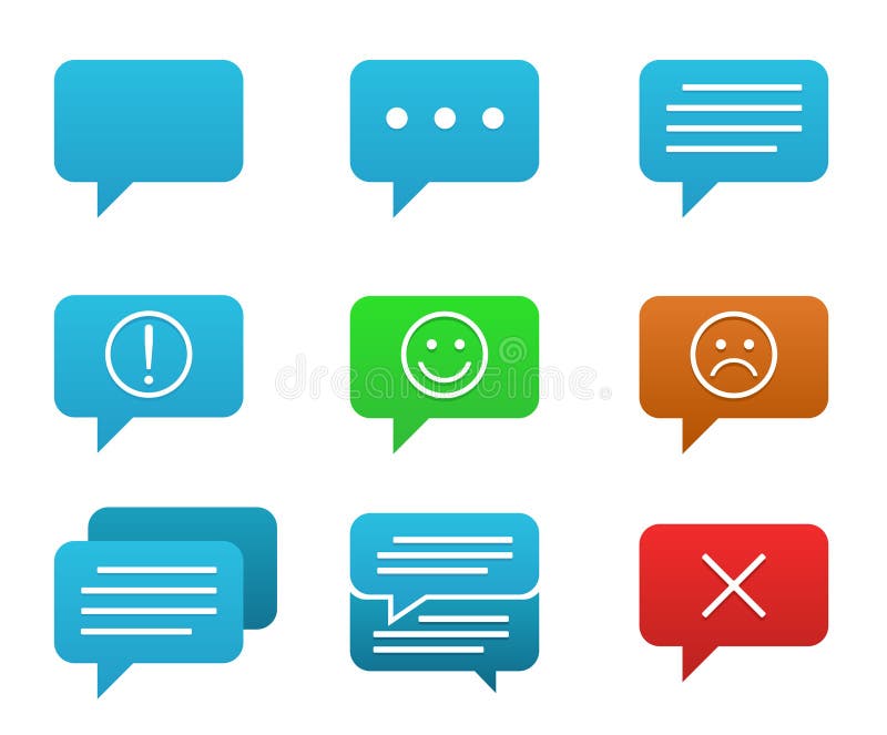 Icone del fumetto illustrazione vettoriale. Illustrazione di ...