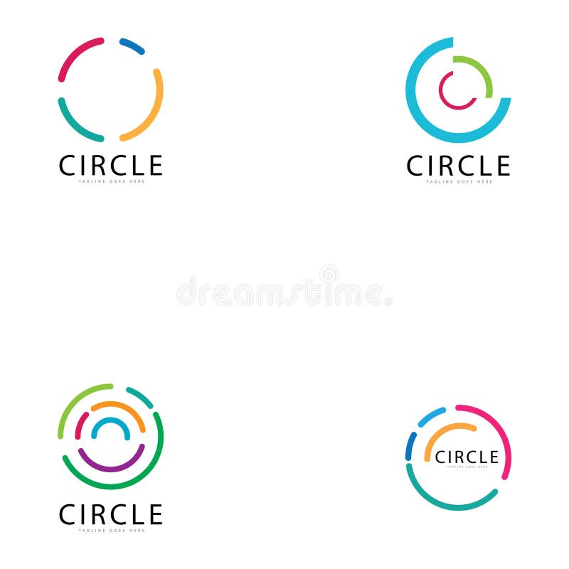 Icone Del Logo E Dei Simboli Del Cerchio Vortex Illustrazione ...