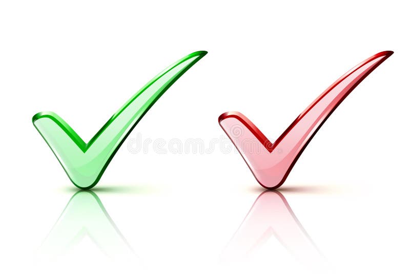 Icone del segno di spunta illustrazione vettoriale. Illustrazione di ...