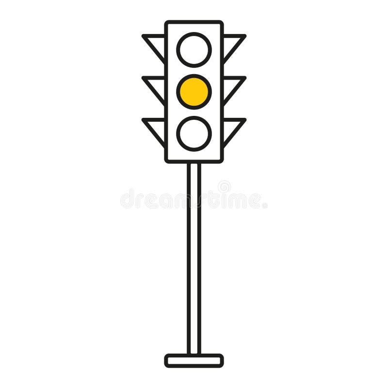 Icone Dell'interfaccia Del Semaforo Rosso, Giallo E Verde Illustrazione ...