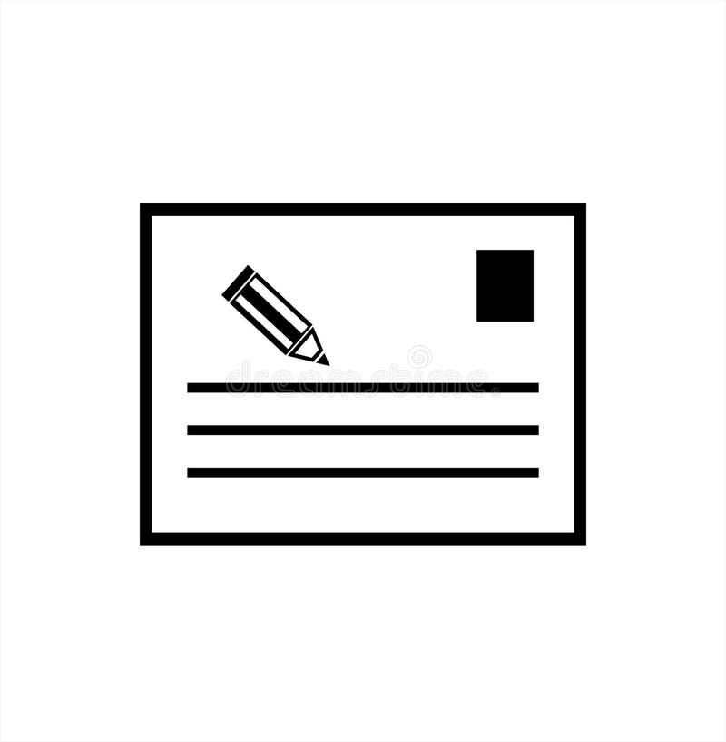 Icone Della Lettera Dell'appunto Illustrazione Vettoriale ...