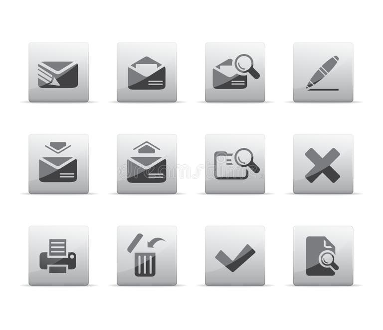 Icone della posta illustrazione vettoriale. Illustrazione di scelta ...
