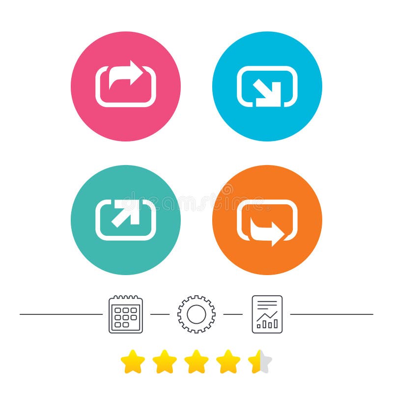 Icone Di Azione Simboli Della Parte Illustrazione Vettoriale ...